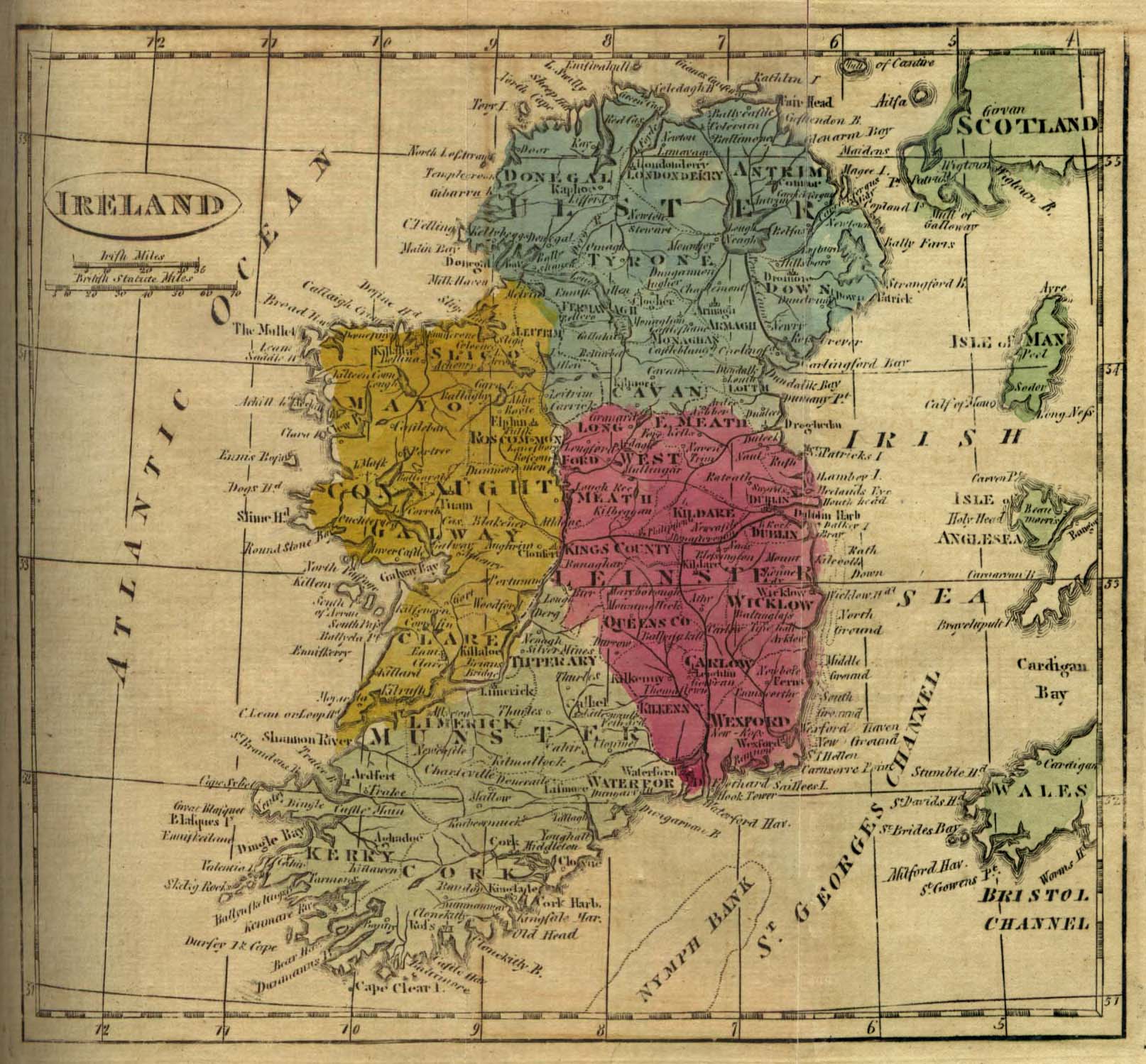 1808 Ireland Historical Map Ireland Mappery 1808 Ireland Historical Map Ireland Mappery