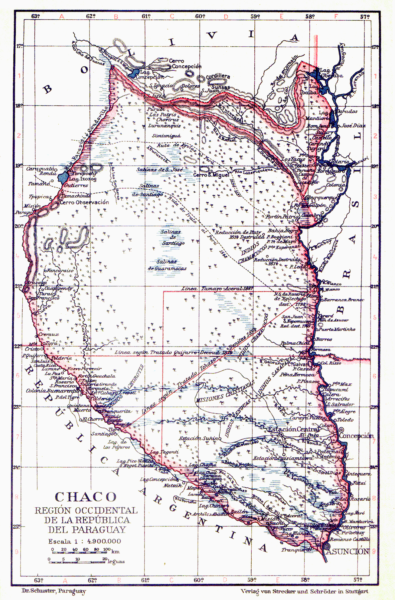 All failed proposals to delimit Chaco Map - Paraguay • mappery All failed proposals to delimit Chaco Map - Paraguay • mappery