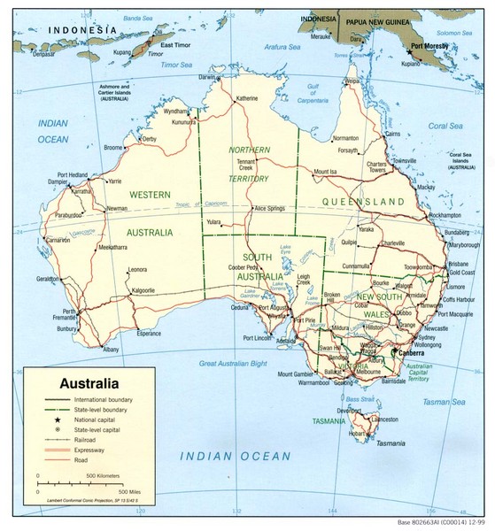 Australia Country Map - Australia • mappery Australia Country Map - Australia • mappery
