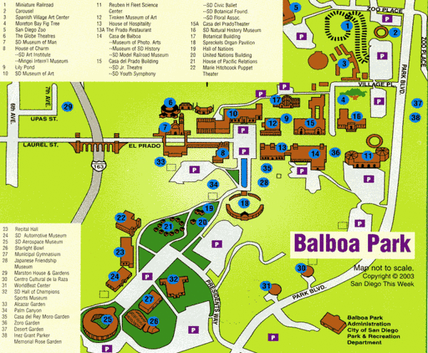 Balboa Park San Diego Map - Balboa Park San Diego • mappery Balboa Park San Diego Map - Balboa Park San Diego • mappery