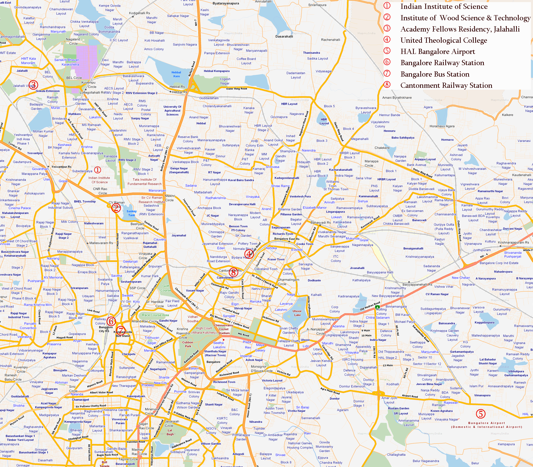 Bangalore City Map - Bangalore India • mappery Bangalore City Map - Bangalore India • mappery