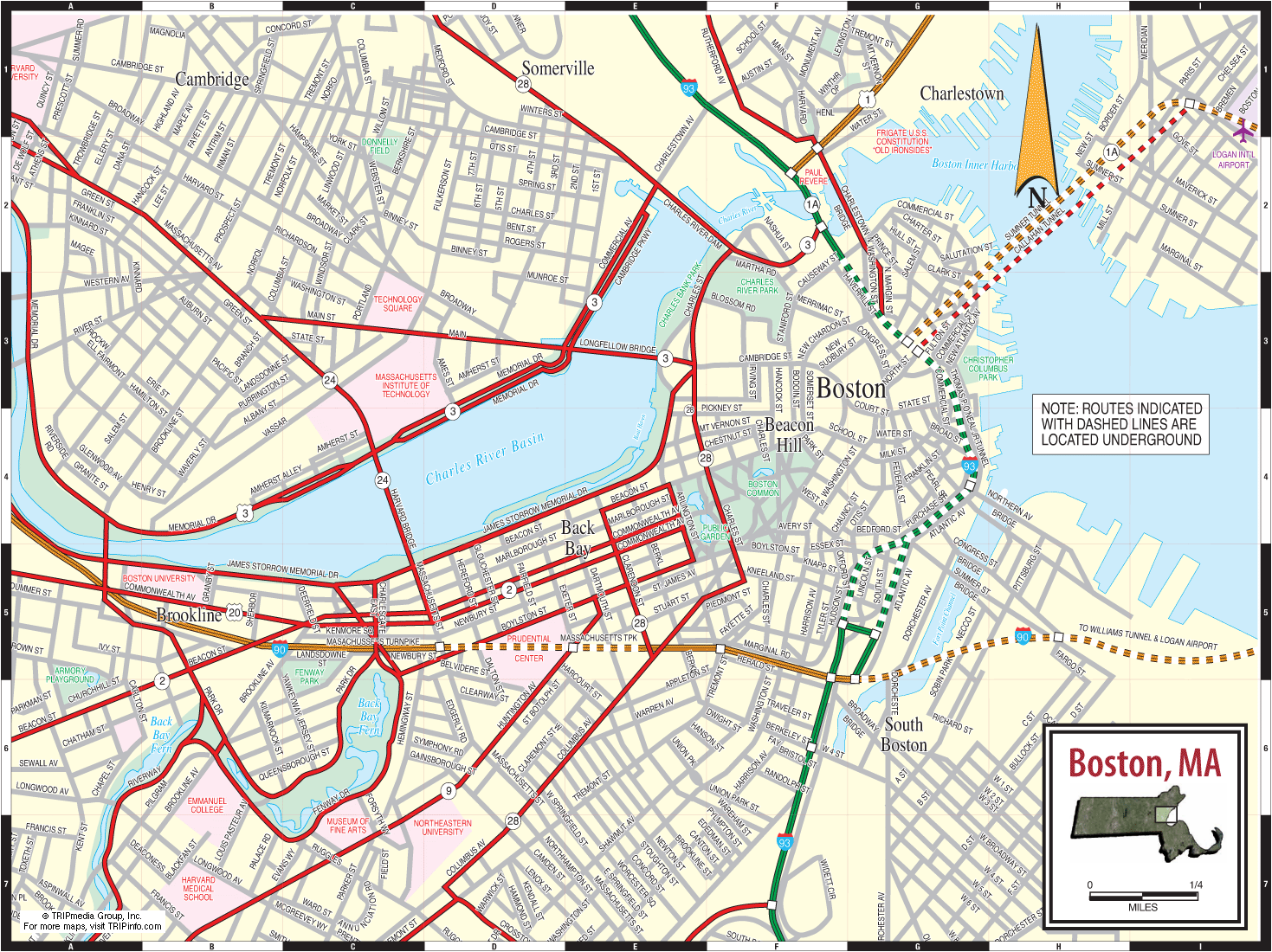 Boston City Map Boston MA Mappery Boston City Map Boston MA Mappery
