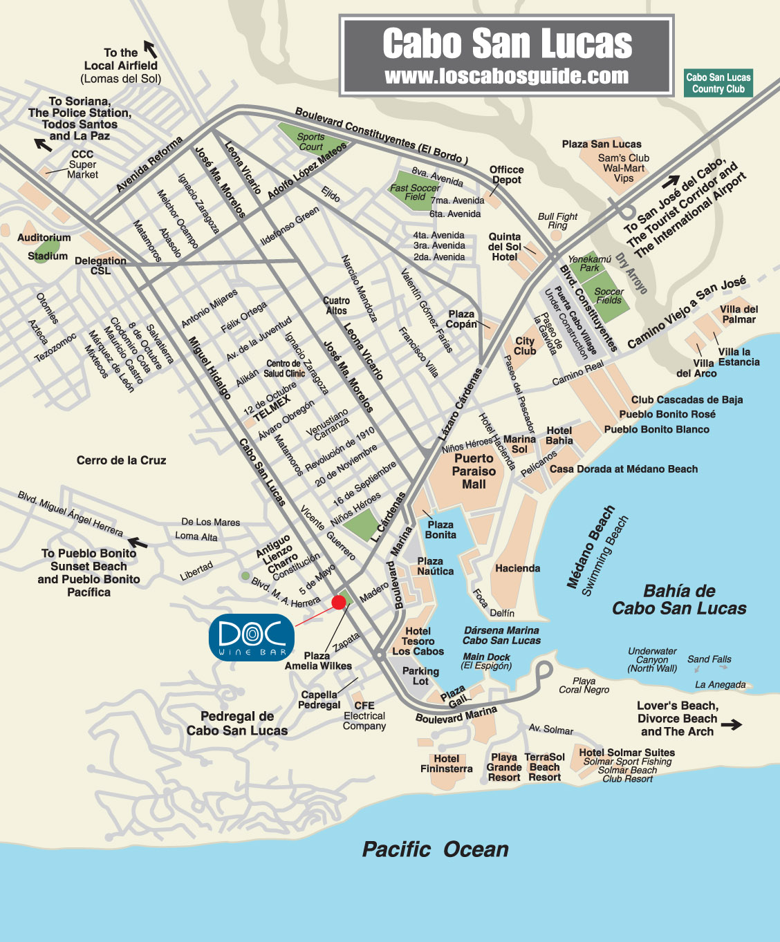 Cabo San Lucas Restaurant Map - Cabo San Lucas • mappery Cabo San Lucas Restaurant Map - Cabo San Lucas • mappery