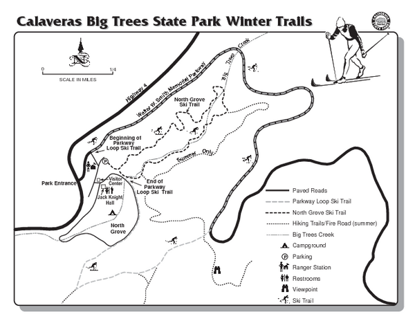 Calaveras Big Trees State Park Winter Map - Calaveras Big Trees State ... Calaveras Big Trees State Park Winter Map - Calaveras Big Trees State ...