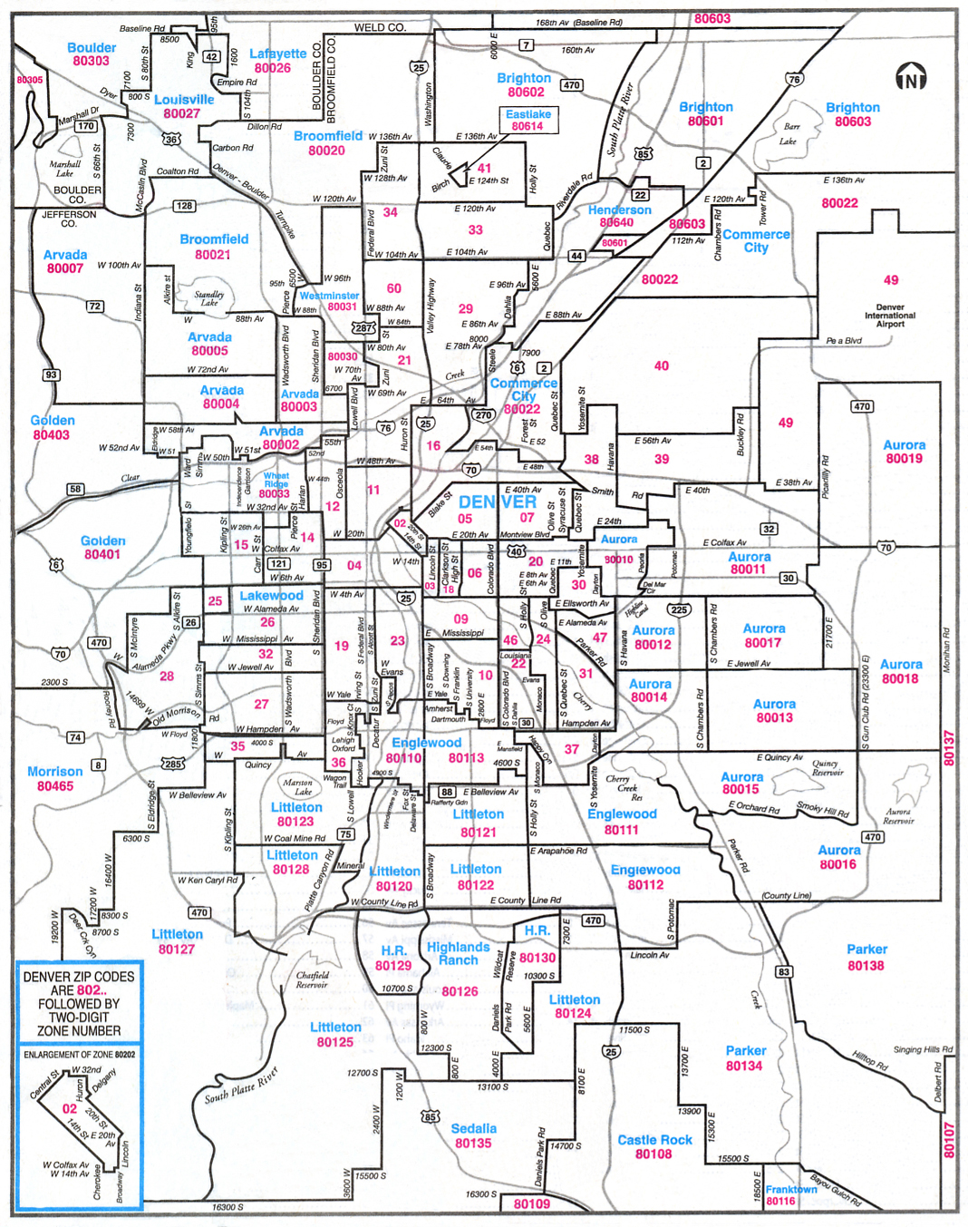 Zip Code Map Colorado Springs Map
