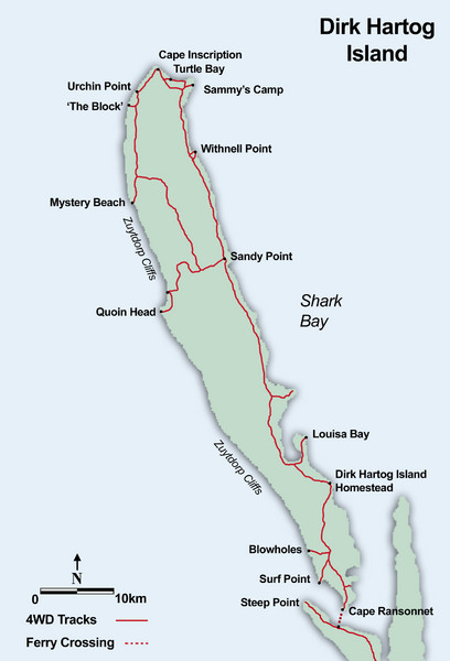 Dirk Hartog Island Map - Dirk Hartog Island • mappery Dirk Hartog Island Map - Dirk Hartog Island • mappery