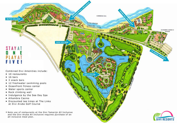 Divi Resort Aruba Map • mappery Divi Resort Aruba Map • mappery