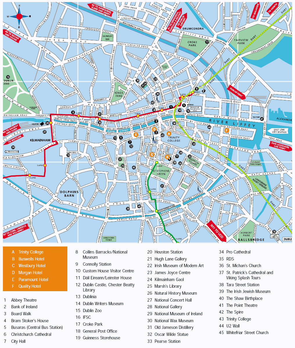 Dublin Ireland City Map - Dublin Ireland • mappery Dublin Ireland City Map - Dublin Ireland • mappery