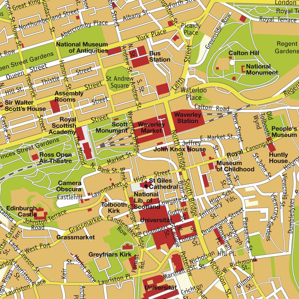 Edinburgh Scotland Tourist Map - Edinburgh • mappery Edinburgh Scotland Tourist Map - Edinburgh • mappery