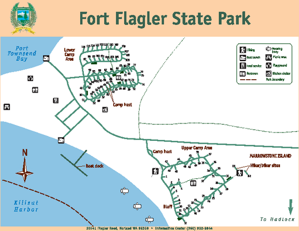 Fort Flagler State Park Campground Map