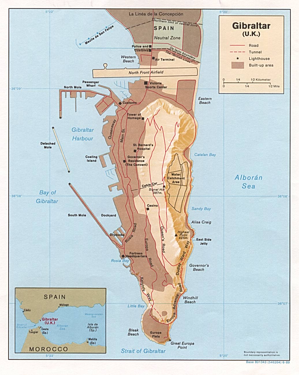 Gibraltar Map - Gibraltar UK • mappery Gibraltar Map - Gibraltar UK • mappery