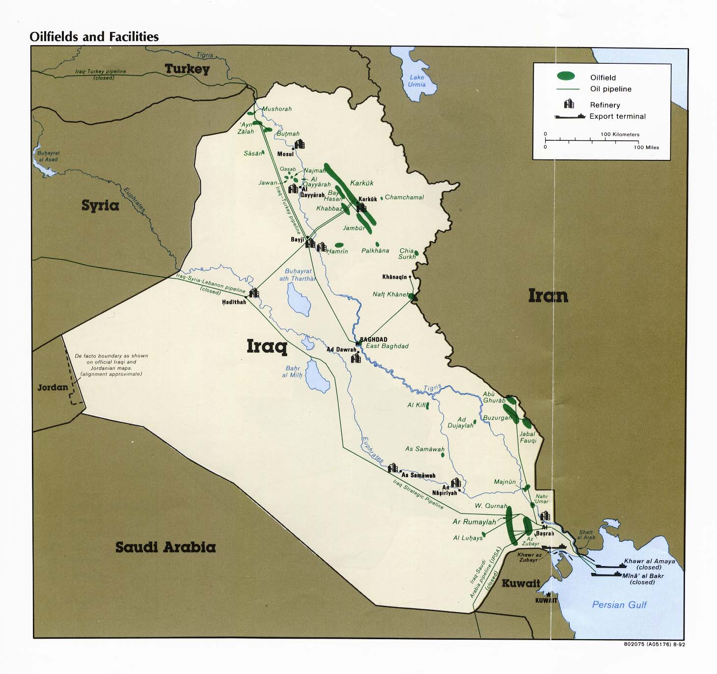 Iraq Oilfields and Facilities Map - Iraq • mappery Iraq Oilfields and Facilities Map - Iraq • mappery