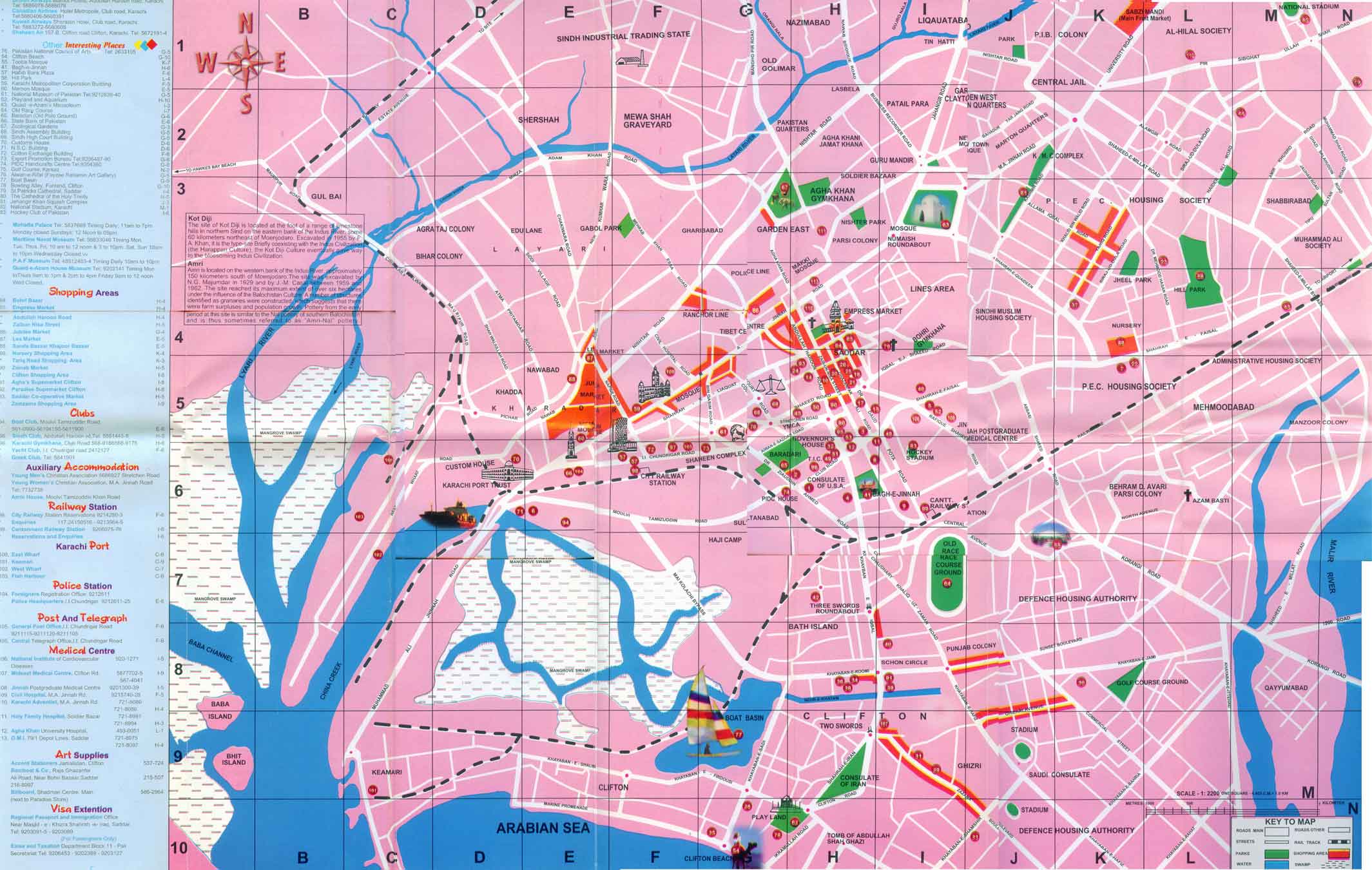 Karachi Map Karachi Mappery