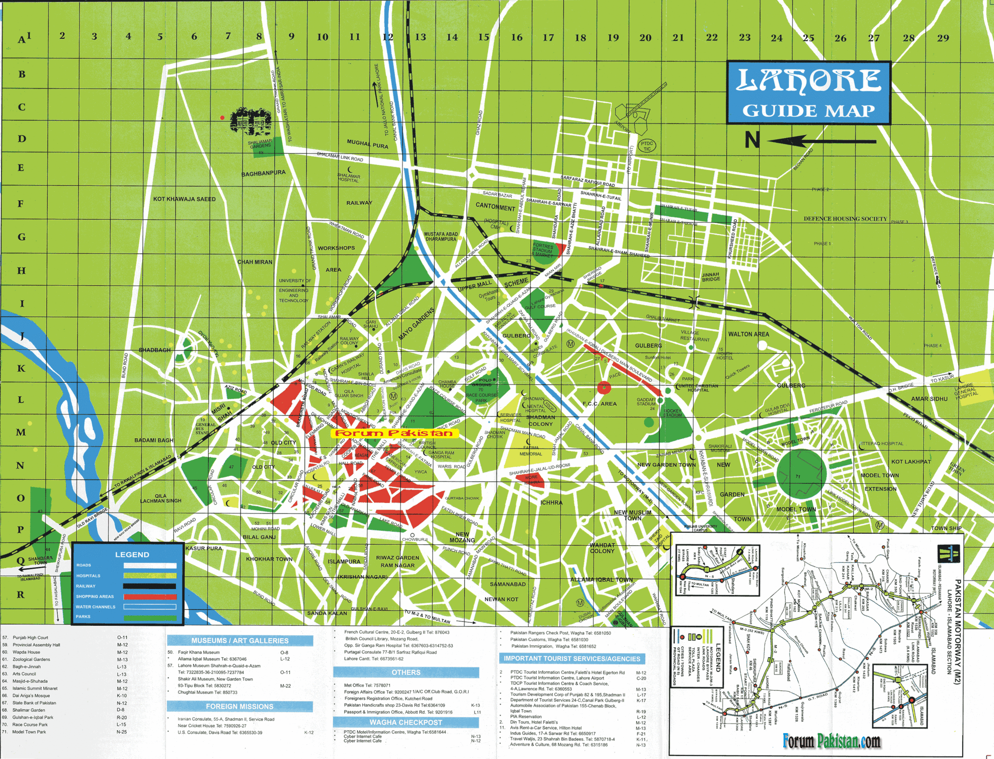Lahore Tourist Map - Lahore Pakistan • mappery Lahore Tourist Map - Lahore Pakistan • mappery