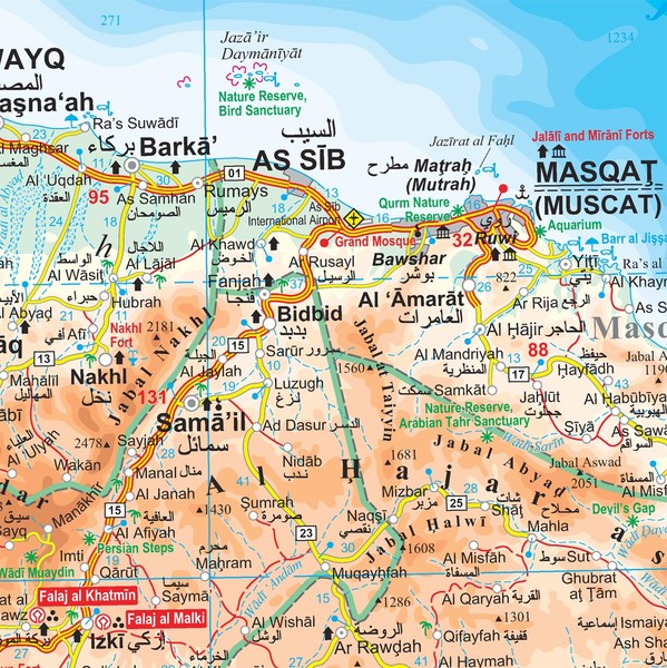 Masqat oman Map • mappery