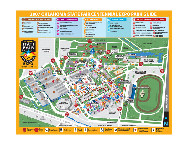 Oklahoma State Fair Park Map • mappery Oklahoma State Fair Park Map • mappery