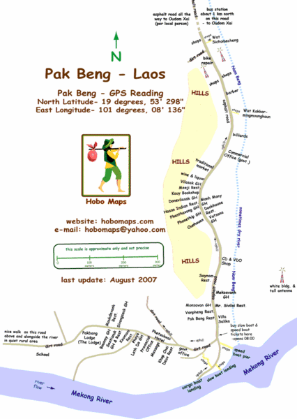 Pak Beng city map - pak beng • mappery