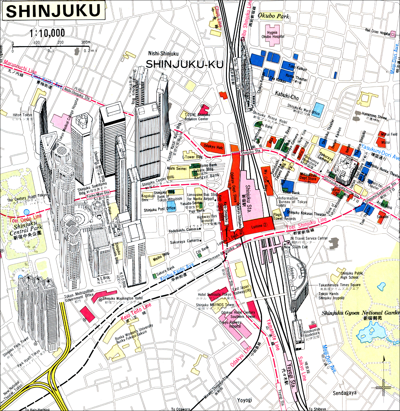 Shinjuku Tokyo Japan Tourist Map - Shinjuku Tokyo Japan • mappery Shinjuku Tokyo Japan Tourist Map - Shinjuku Tokyo Japan • mappery