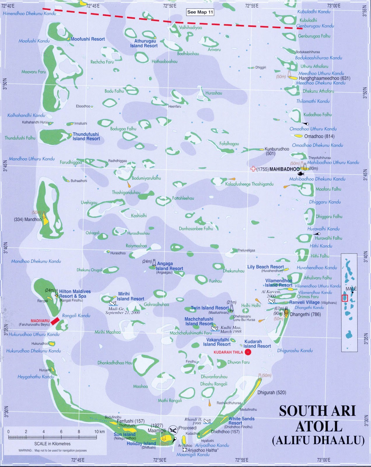 South Ari Atoll Map • mappery South Ari Atoll Map • mappery