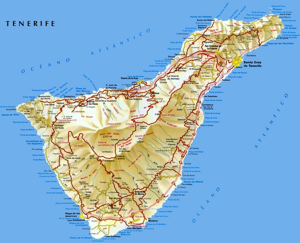 Tenerife Map - Tenerife Island • mappery Tenerife Map - Tenerife Island • mappery