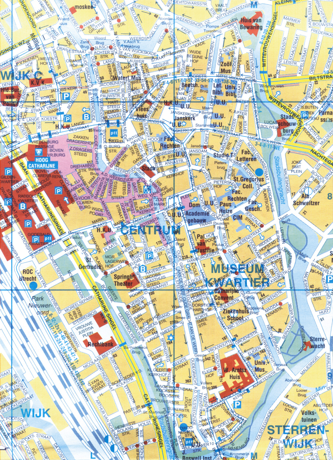 Utrecht Netherlands Tourist Map - Utrecht • mappery